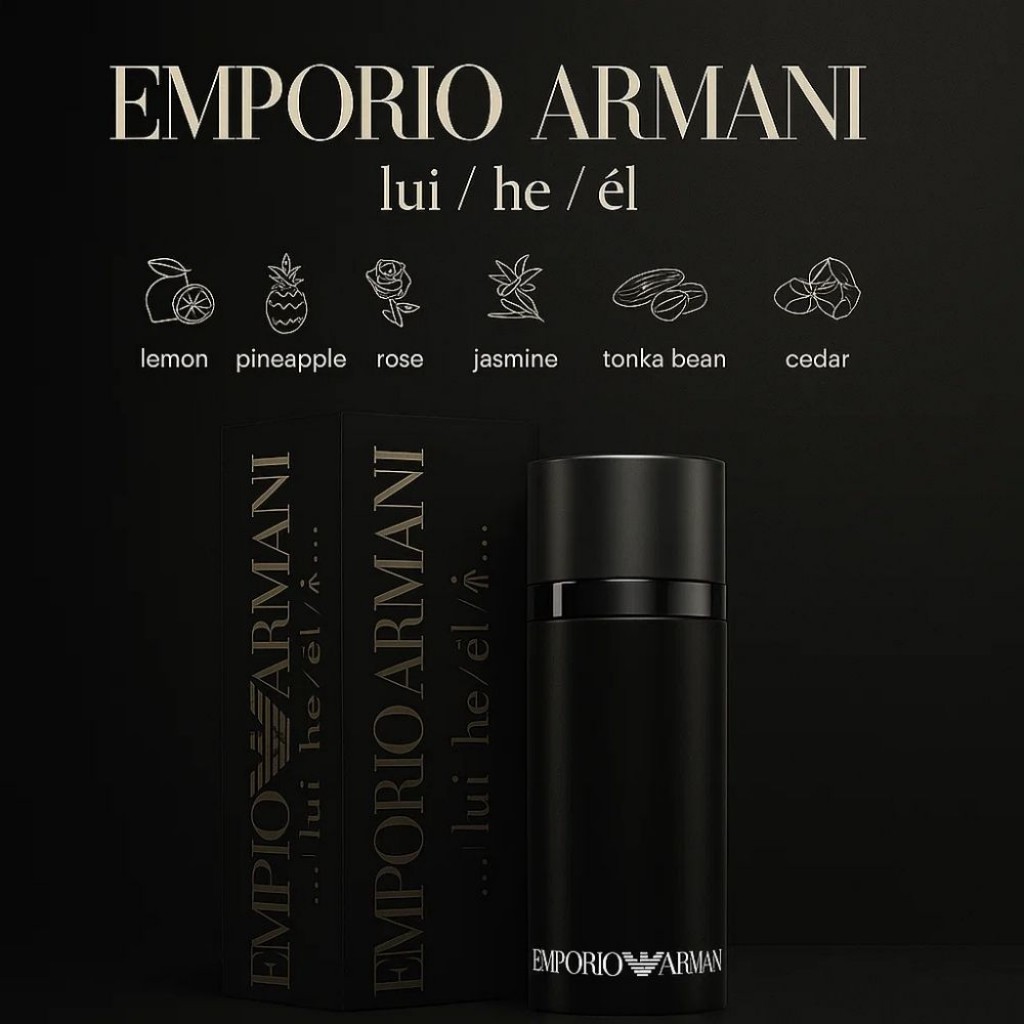 Emporio Armani He Eau de Toilette 100 ml – Perfume hombre